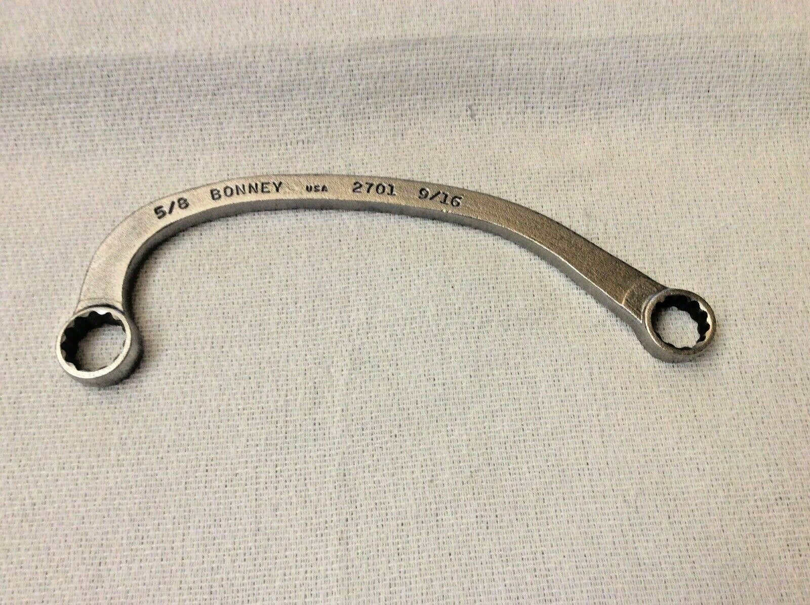Bonney Starter Manifold Wrench 5/8 X 9/16 Inch 12 Point SAE Satin USA ...