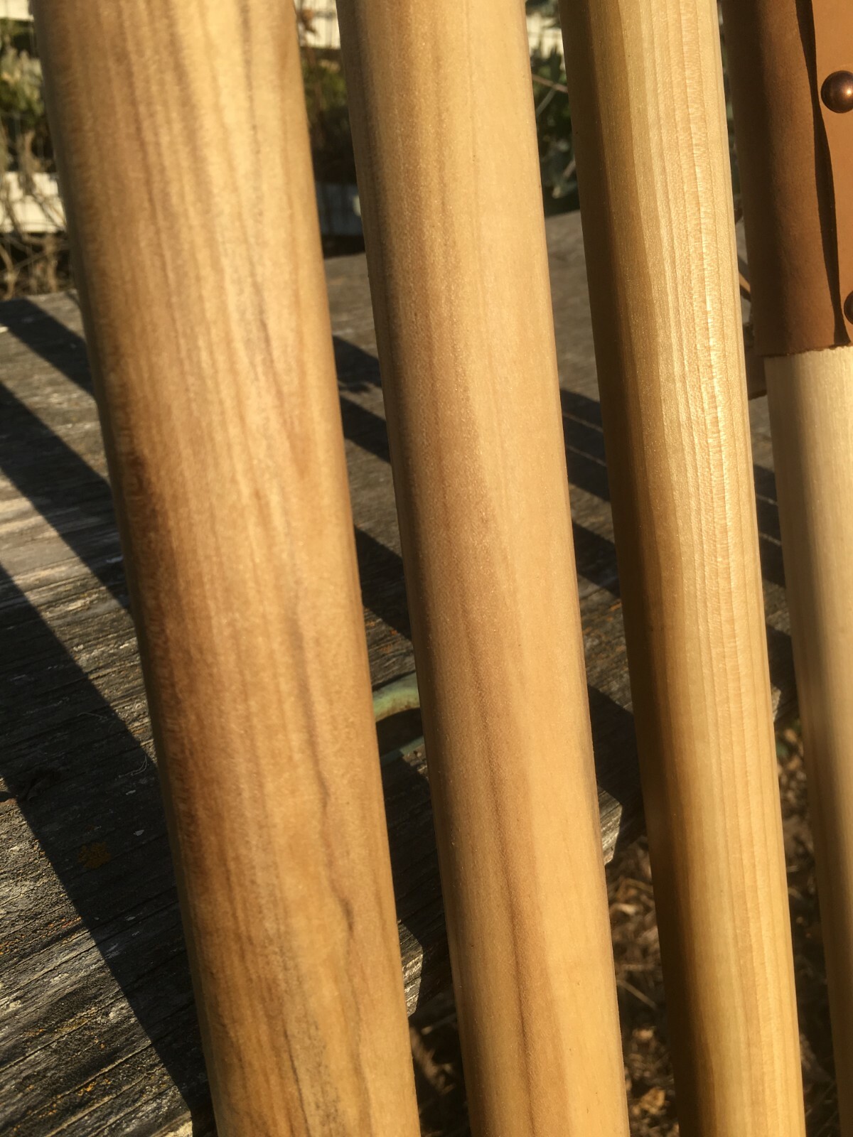 Natural Earth Tones Poplar Hard Wood Walking Stick Hiking Staff Hand ...