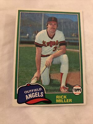 Rick Miller 1981 Topps #239 California Angels card | eBay