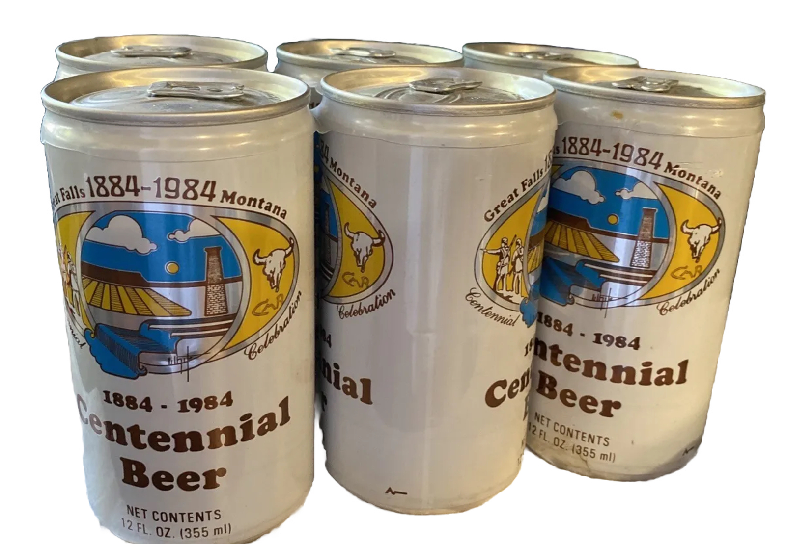 Vintage Great Falls 1884 to 1984 Montana Centennial beer six pack | eBay