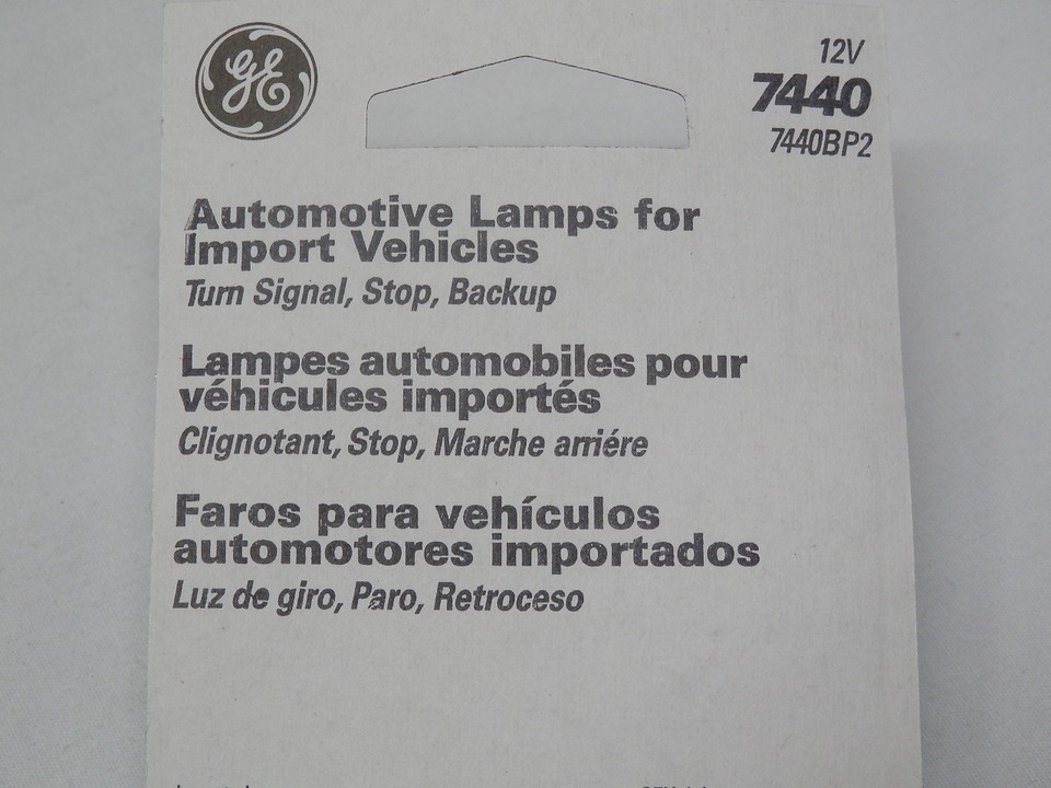 (12) New GE 7440 Miniature Lamp Bulb 25w Wedge Base 12 volt T7 12v | eBay