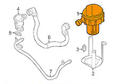 Genuine BMW 5 Series E39 Emission Control Secondary Air Pump ...
