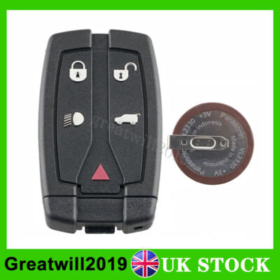 5 Button For Land Rover Freelander 2 Remote Key Fob Case Repair Battery ...