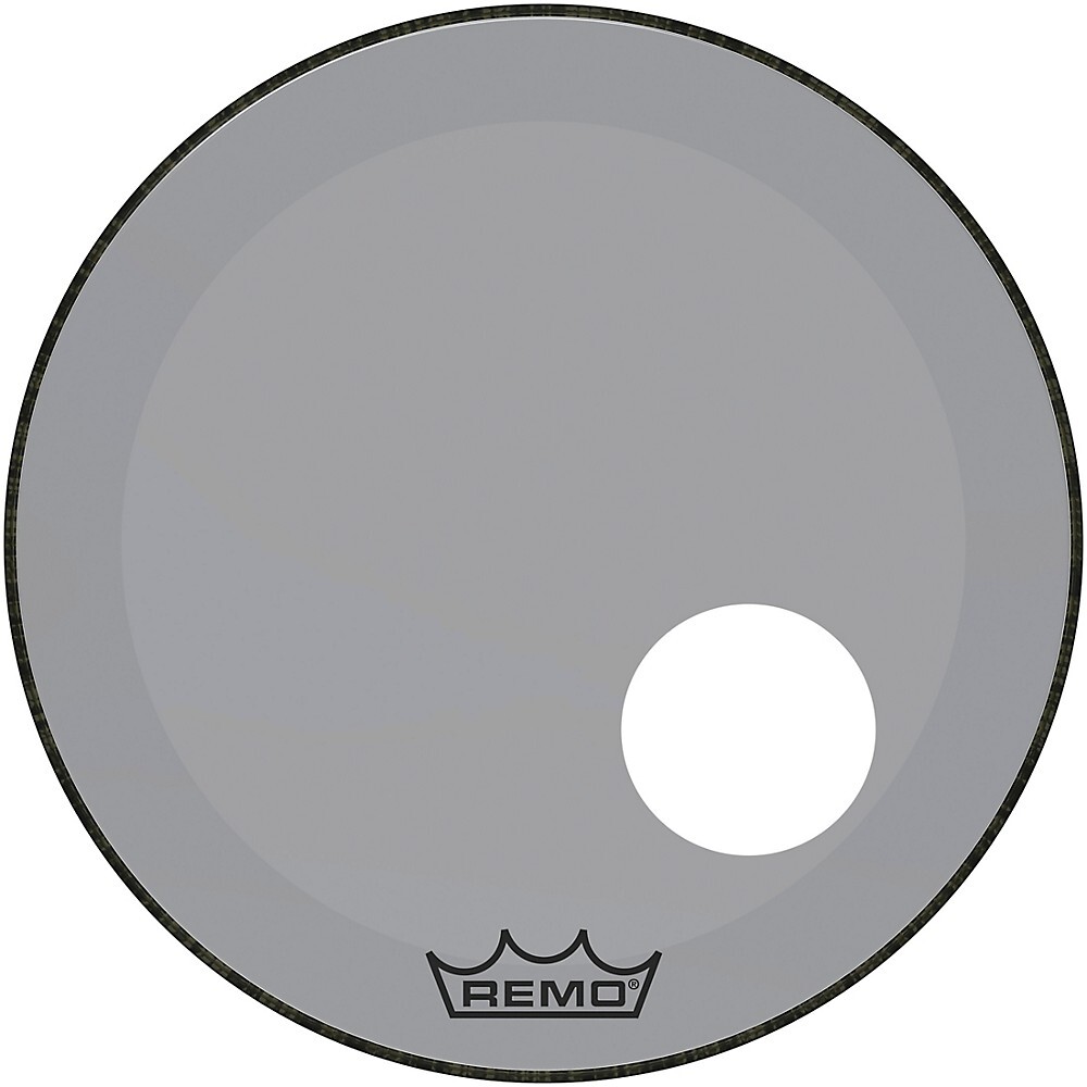 Remo Powerstroke P3 Colortone Smoke Resonant Bass Drum Head 5 Offset ...