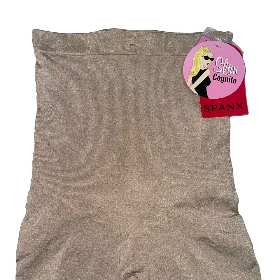 Spanx Slim Cognito High Waist Mid Thigh Shaper Nude Black Super ...