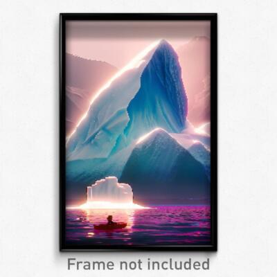 Pixel Art Poster - Adorable Iceberg (8 Bit Psychedelic Trippy Video ...