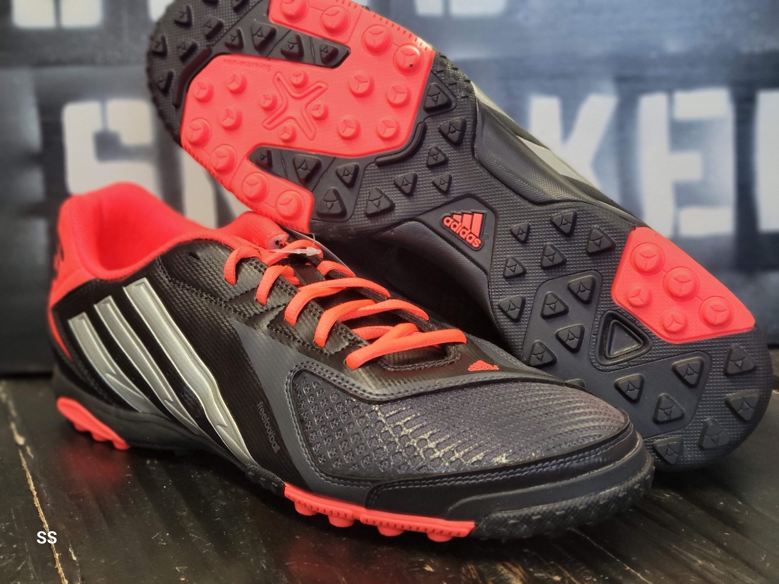 2012 Adidas Freefootball X-Ite Black/Pink Futsal Indoor Soccer Shoes ...