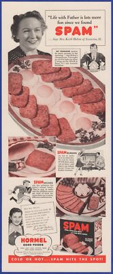 Vintage 1941 HORMEL SPAM Canned Meat Ephemera 1940's Print Ad | eBay