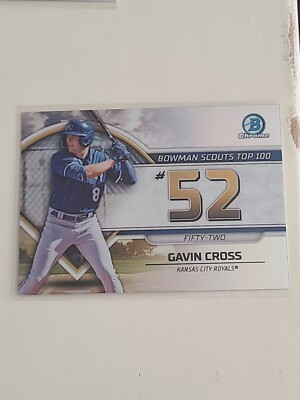 2023 Bowman Scouts Top 100 Gavin Cross Kansas City Royals | eBay