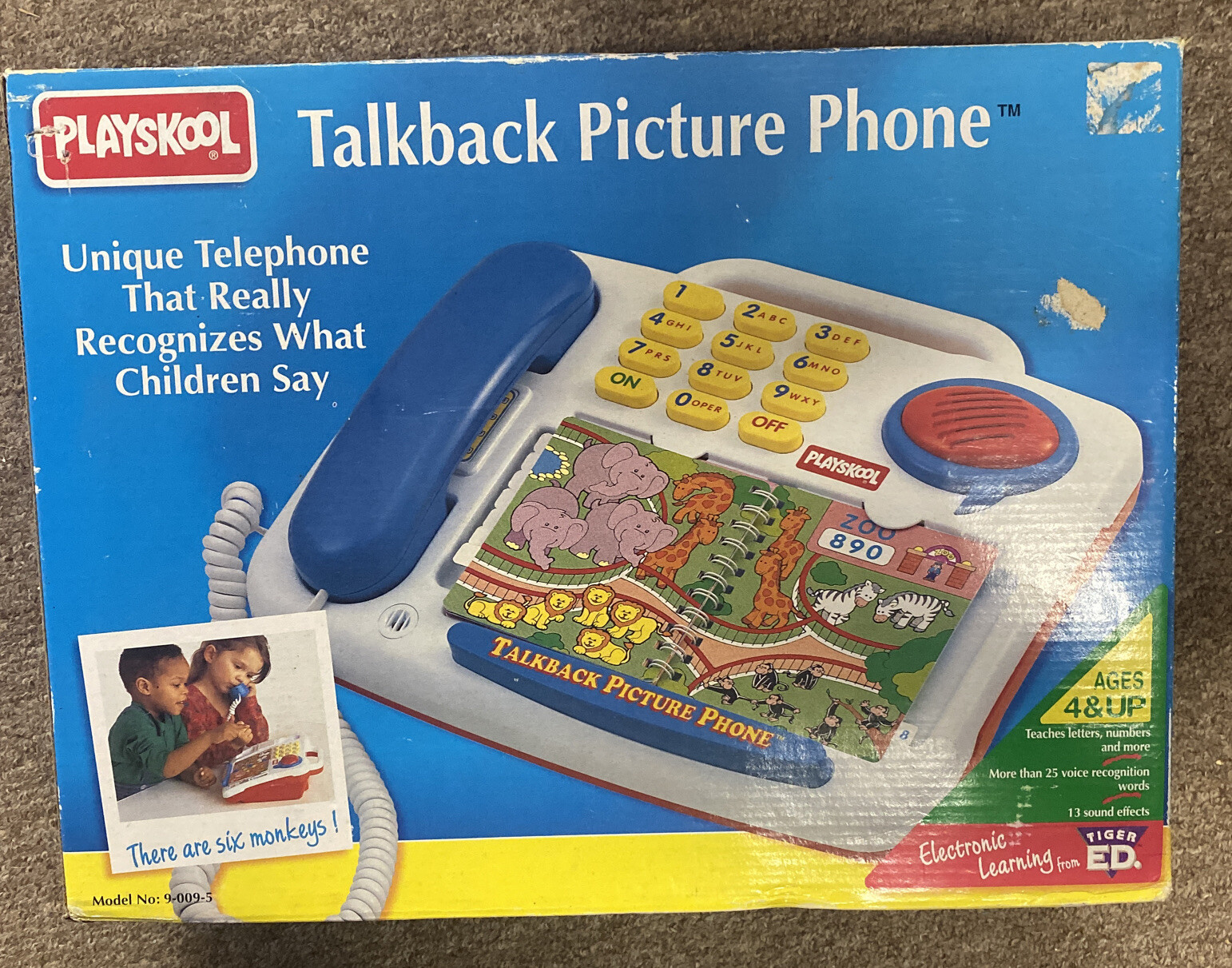 Vintage Playskool Talkback Picture Phone Electronic Learning Model 9 ...