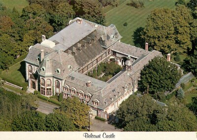 Postcard Aerial View of Belcourt Castle, Newport, Rhode Island - #1 | eBay