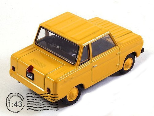 SMZ S3D USSR Soviet Cycle Microcar Car Yellow Color 1:43 Scale Diecast ...