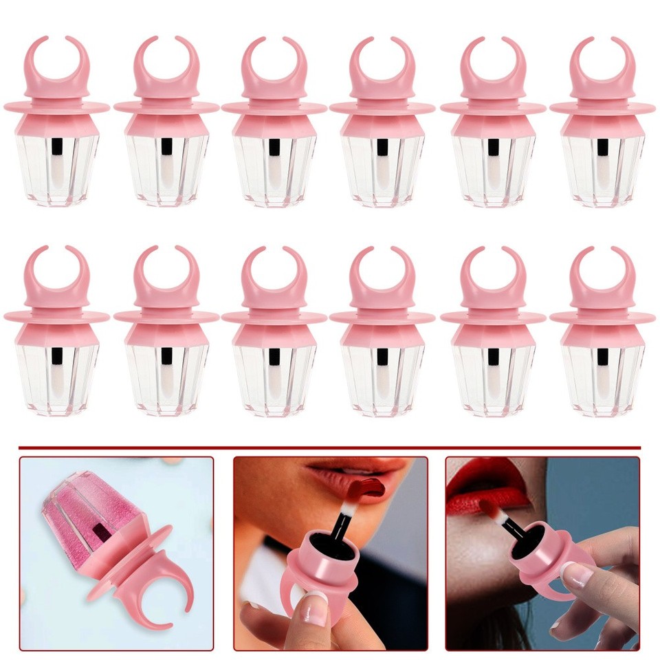 12Pcs Empty Lip Gloss Tubes Reusable Lip Gloss Containers Lip Ring ...