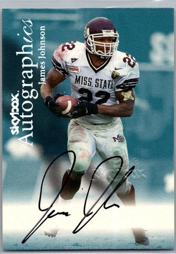 1999 Skybox Autograph James Johnson Autograph Miami Dolphins A-MFBC#1 ...