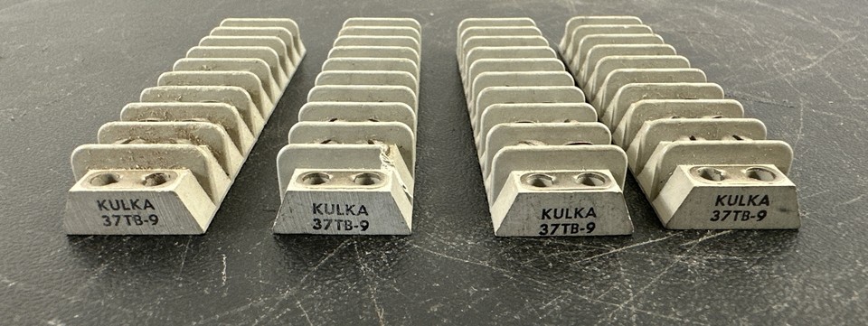 37TB9 DOUBLE ROW 9 position terminal block military n.o.s Kulka ...
