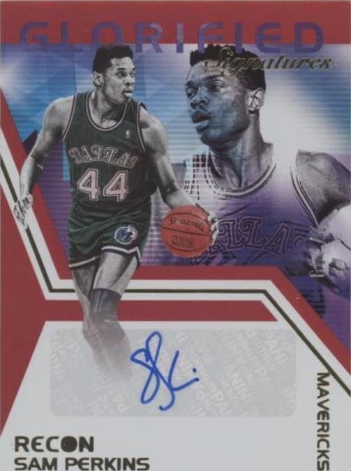2020-21 Panini Recon - Glorified Signatures Sam Perkins #GS-SPK Red /99 ...