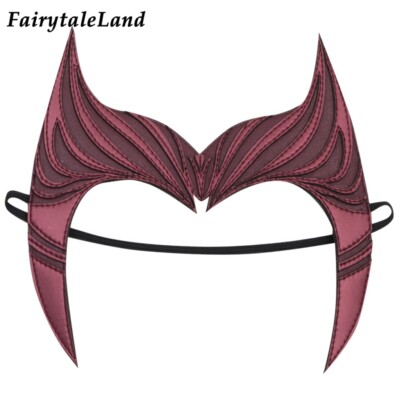 Scarlet Witch Costume Accessory Crown Wanda Maximoff Red Mask | eBay