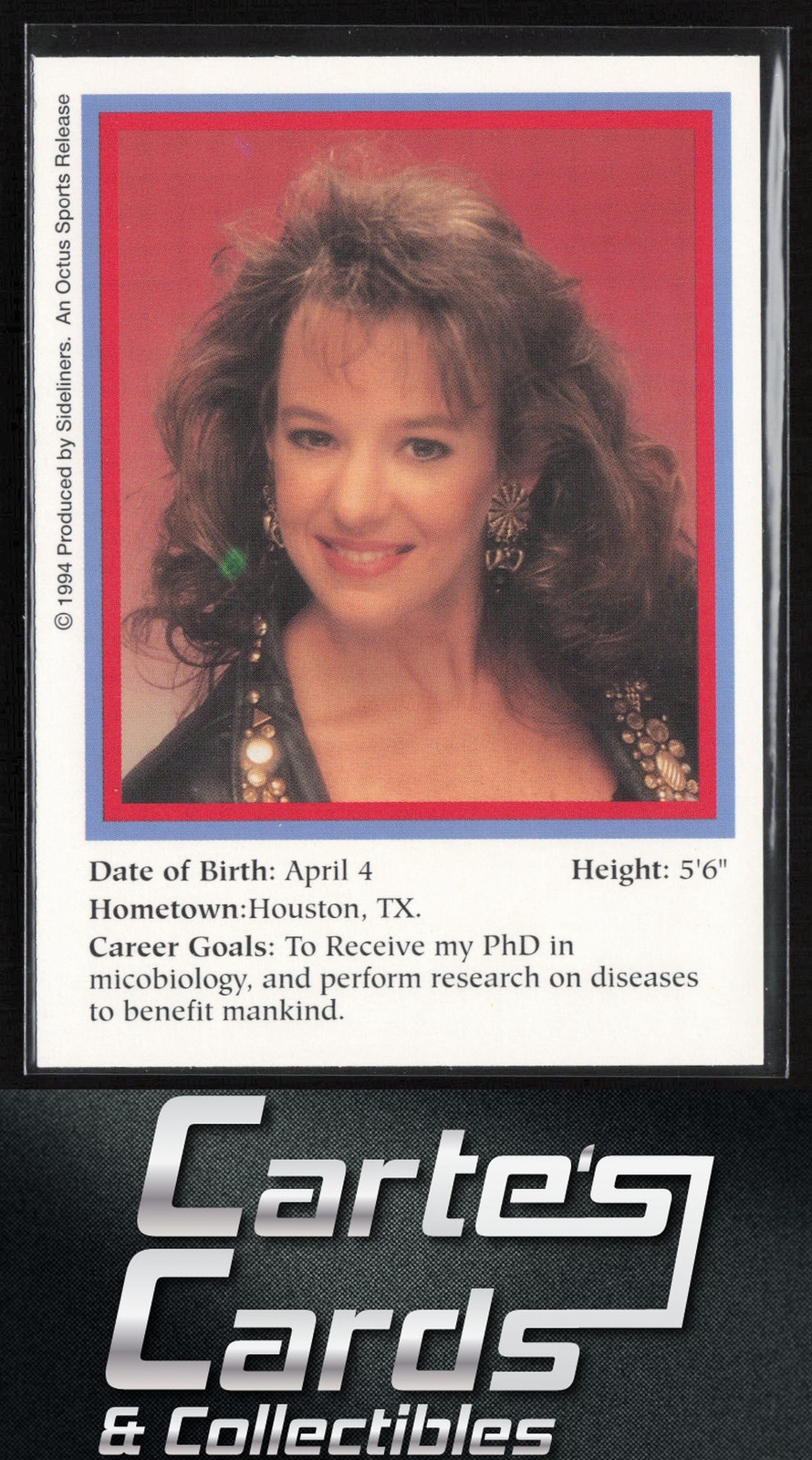 1994 Sideliners Pro Football Cheerleaders - Houston Oilers Derrick ...