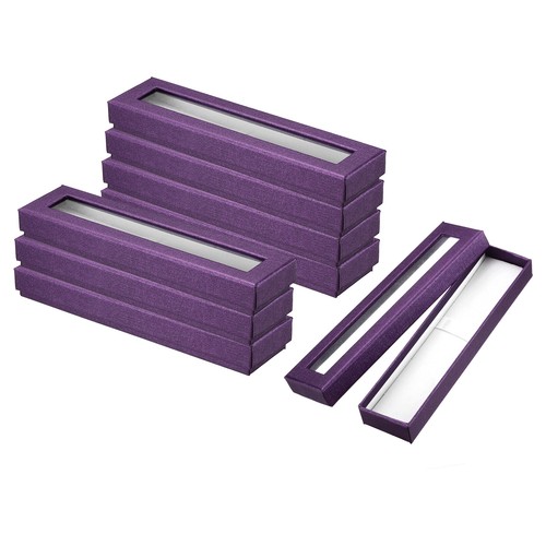 Pen Gift Box 8pcs Empty Pen Case Cardboard Case with Clear Window ...