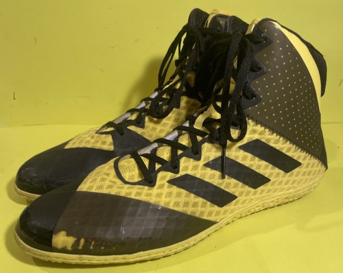 Adidas Mat Wizard 4 Men’s Wrestling Shoes Black/ Yellow Size 11.5 | eBay