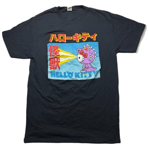 Hello Kitty 2022 Japanese Kawaii Kaiju Atomic Ray Sanrio Black T-Shirt Sz Medium | eBay