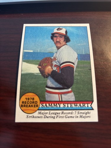 1979 Topps Sammy Stewart #206 RC Rookie Baltimore Orioles NM-MINT SHARP ...