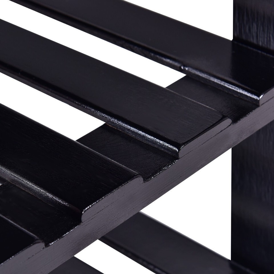 3 Tier Bamboo Shoe Rack Bench Storage Shelf Organizer Entryway Home ...