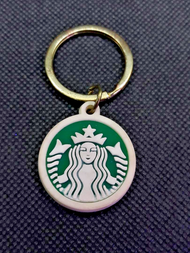 Starbucks Logo Keychain Lucite Pendant Fob Coffee Key Ring Vintage | eBay