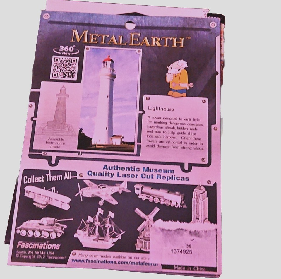 New Lighthouse Model Kit Fascinations Metal Earth 3D Laser Cut Steel | eBay