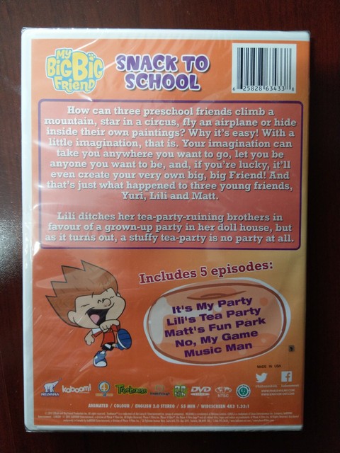 Treehouse Presents My Big Big Friend Snack to School DVD Includes 5 ...