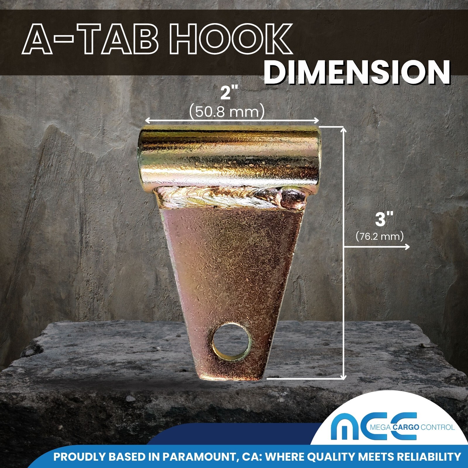8 Pack A TAB Hook For Tie Down Strap Ratchet Buckle Secure Hook in Tow ...