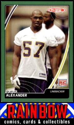 2007 Topps Total #524 Rufus Alexander Minnesota Vikings | eBay