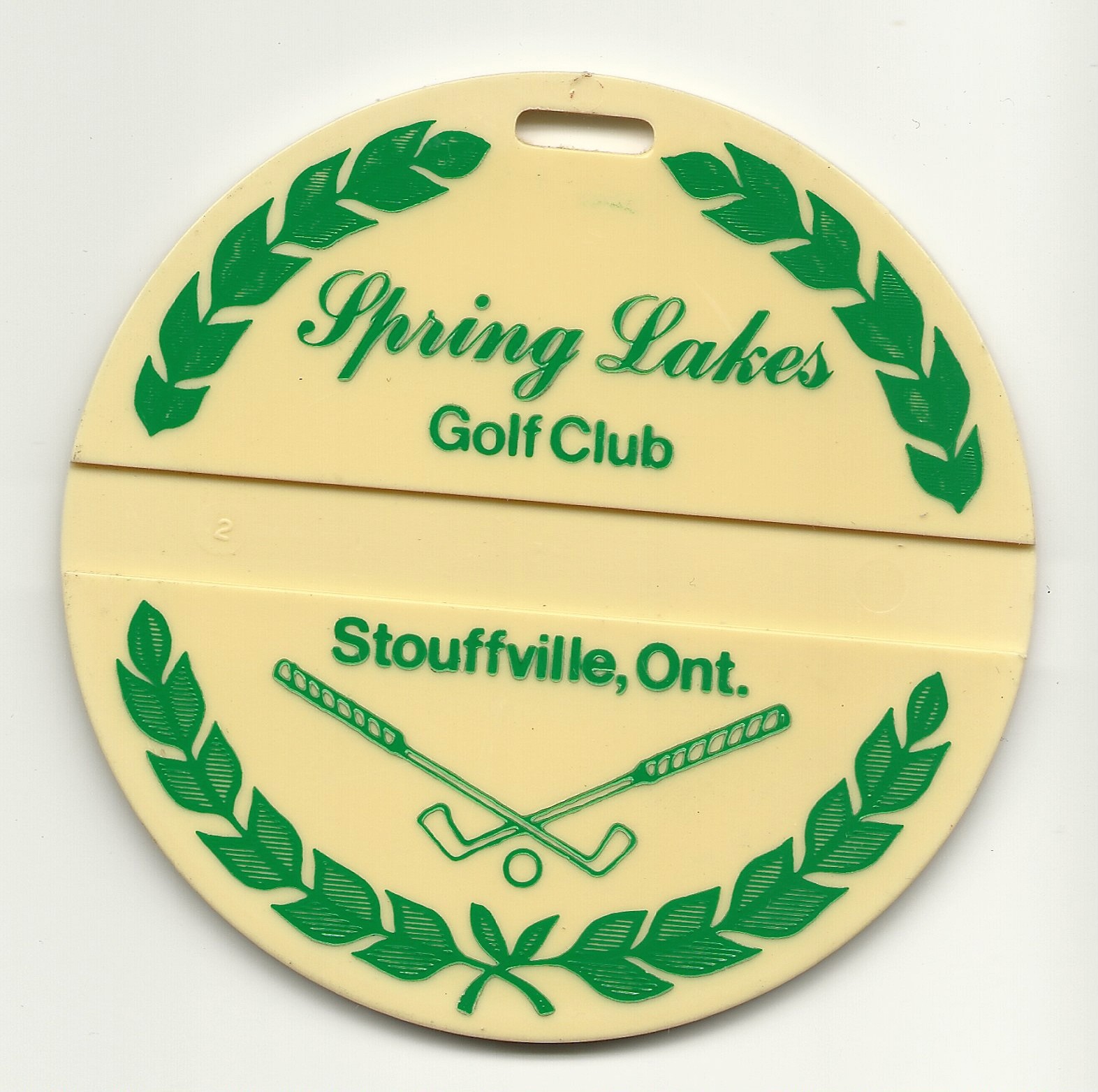 Spring Lakes Golf Club Stouffville Ontario Canada Golf Bag Tag Fob | eBay