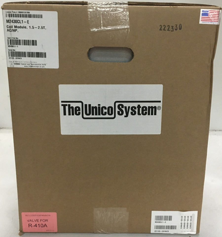 The Unico System 1.5 - 2.5 Ton Refrigerant Heat Pump Coil Module ...