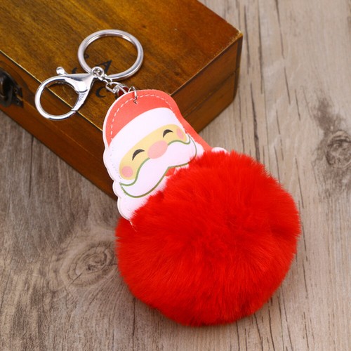 Christmas Handbag keychain Santa Claus Keyring Personalised Keyrings ...