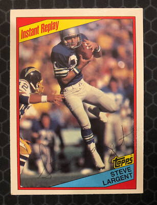 1984 Topps Football #197 Steve Largent - AutograpH Signed - Seahawks ...