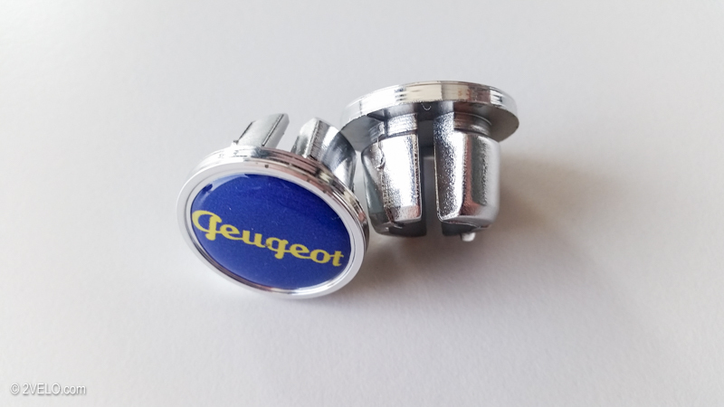 Vintage style PEUGEOT Handlebar End Plugs blue | eBay