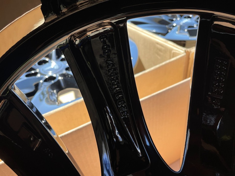 19" TESLA MODEL S FACTORY SLIPSTREAM WHEELS RIMS NEW GLOSS BLACK SET OF ...