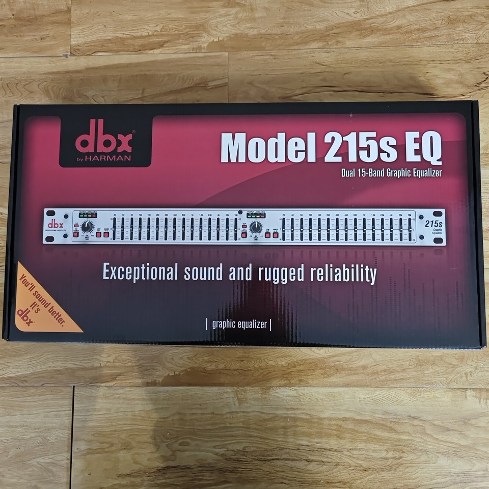 New dbx 215s Dual Channel 15-Band Equalizer w/ 4-segment LED ladders ...
