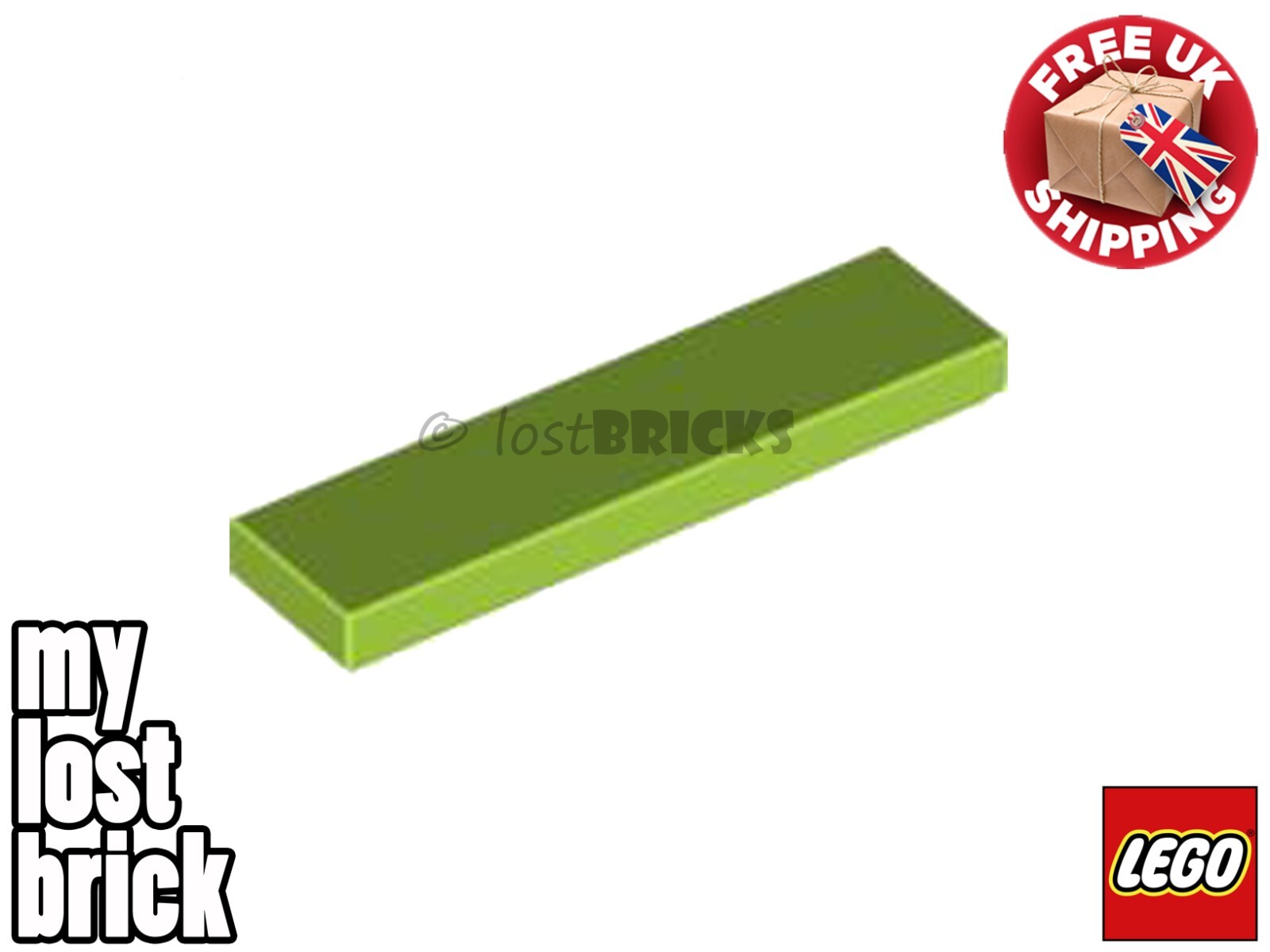 LEGO - Part 2431 - Pack of 5 x NEW LEGO Tiles 1x4 + SELECT COLOUR ...