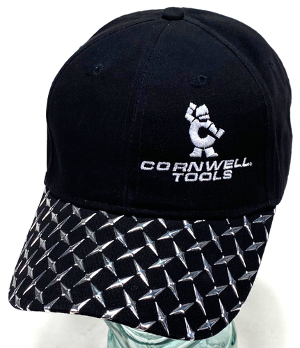 CORNWELL TOOLS Hat-Black-Diamond Plate Bill-Adjustable Strapback ...