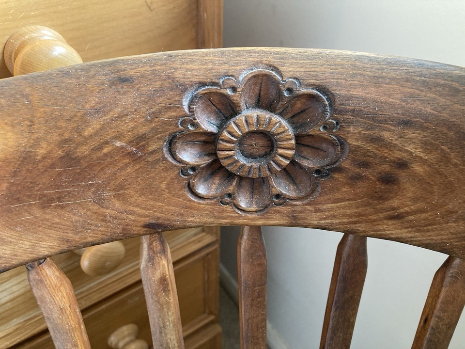 Early Victorian circa 1850 Spindle Back Chair | eBay UK