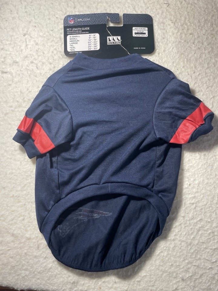 New England Patriots Dog Pet Jersey Size Medium Super Bowl Drake Maye ...