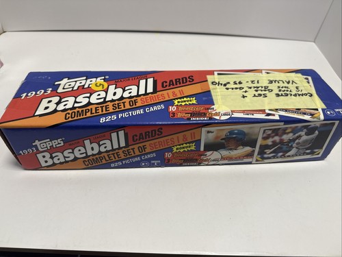 1993 topps baseball Series 1 and 2 Set Complete, Open Box | eBay