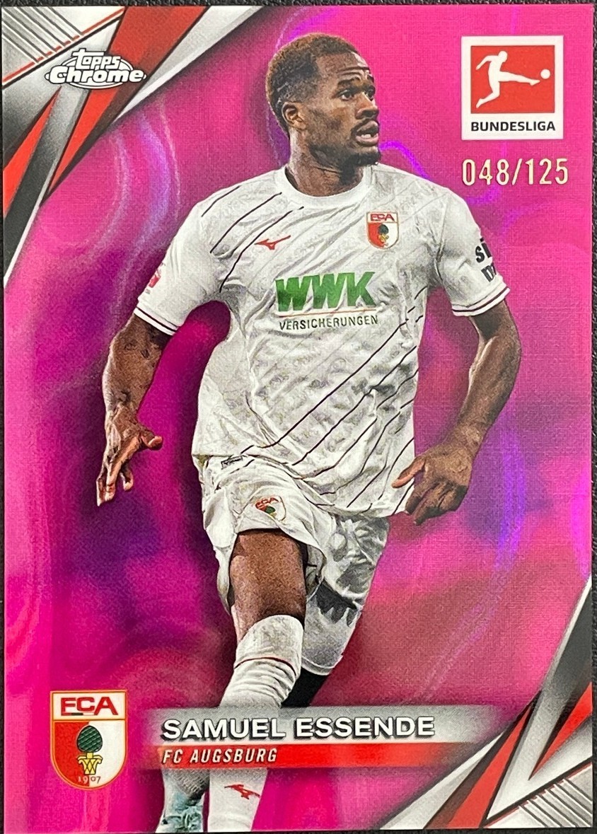 2024-25 Topps Chrome Bundesliga - Samuel Essende #6 Magenta Lava ...