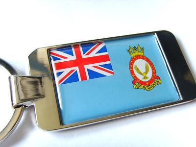 RAF AIR FORCE TRAINING CORPS BADGE FLAG KEYRING KEY FOB KEYFOB CHAIN ...