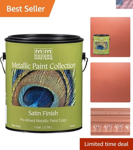 1 gal ME195 Copper Metallic Paint Collection, Satin Water-Based ...