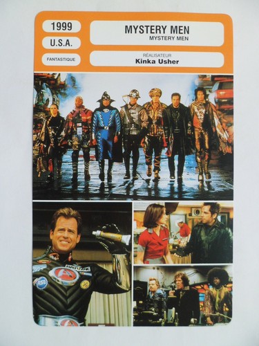 CARTE FICHE CINEMA 1999 MYSTERY MEN Ben Stiller Hank Azaria William H ...