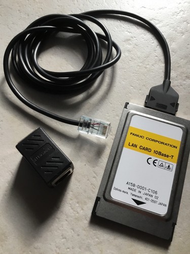 FANUC LAN Card 10Base-T Original & Neu incl. Netzwerkkabel und RJ45 ...