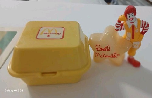1988 Ronald Mcdonald Figure Toy & Chicken Nuggett Hard Plastic Toy W ...